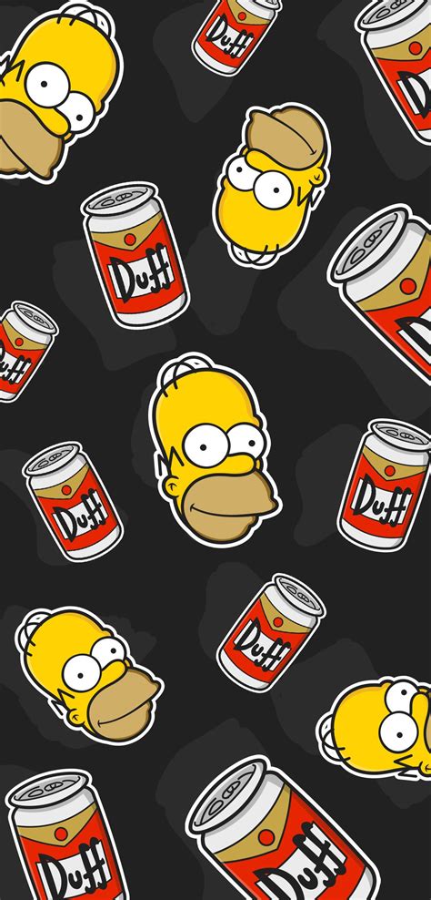 The Simpsons Homer Duff Phone Wallpaper Simpson Wallpaper Iphone