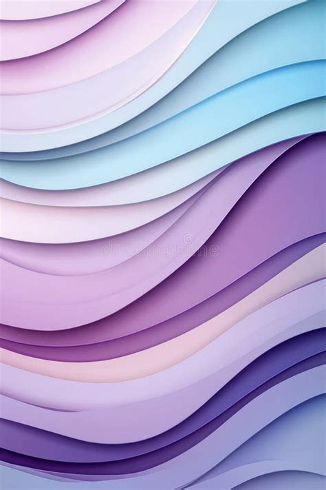 Flowing Waves Of Purple And Blue Create A Serene Abstract Backdrop In