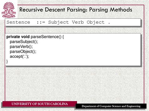 Ppt Csce 531 Compiler Construction Ch4 Syntactic Analysis