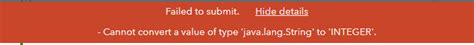 Cant Convert A Value Of Type Javalangstring To Esri Community