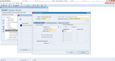Cycle Count Setup Oracle Apps Community