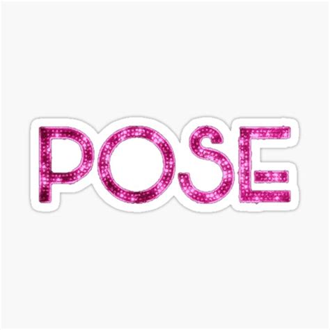 Live Work Pose Pose Series Black Sticker For Sale By
