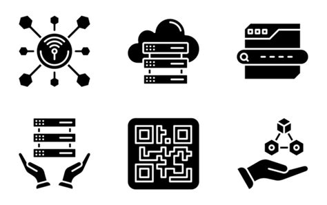 Big Data Icon Pack Black Fill 50 Svg Icons