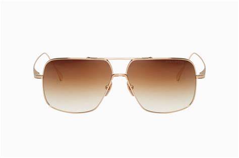 Mens Gold Aviator Sunglasses