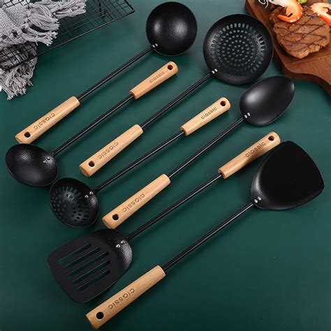 Pan Nonstick Kitchen Utensils Strainer Spoon Cookw Grandado