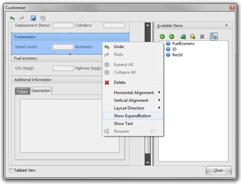 VCL Grid V7 New Layout View