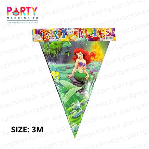 Ariel Banderitas Under The Sea Banderitas Ariel Flag Banner Under