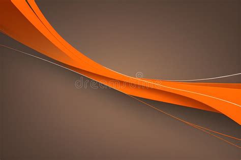Abstract Orange Geometric Background Dynamic Shapes Composition Vector Illustration Stock