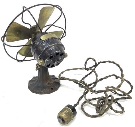 Lot Vintage Polar Cub Type G Brass Blade Fan
