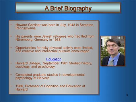 Ppt Howard Gardner And Theory Of Multiple Intelligences Powerpoint