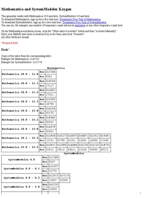 Mathematica And Systemmodeler Keygen Pdf Computers