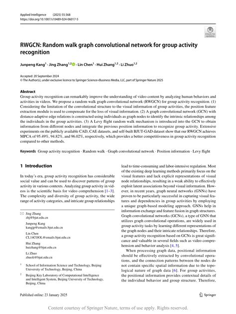 Rwgcn Random Walk Graph Convolutional Network For Group Activity Recognition Request Pdf