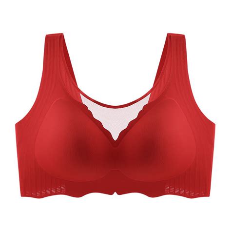 Wycnly Wireless Bras For Women No Rim Plus Size Comfy Lightweight Push