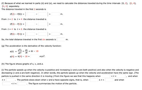 Solved EXAMPLE 1 The Position Of A Particle Is Given By The Chegg