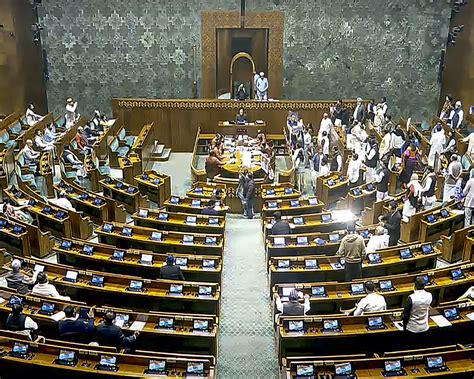 Ls Proceedings Adjourned Till 2 Pm Amid Cong Uproar Over Amit Shahs