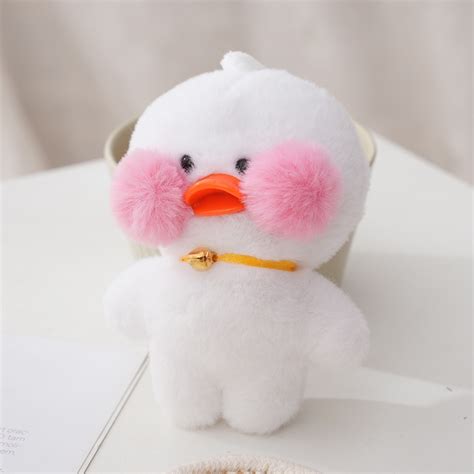 12cm Fofo Lalafanfan Café Pato Pelúcia Brinquedo Macio Kawaii Recheado