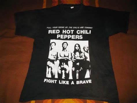 80s Red Hot Chili Peppers Fight Like A Brave Vintage T Shirt Defunkd