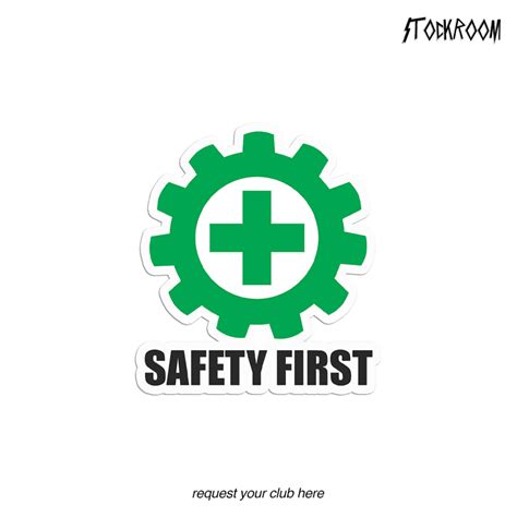 Jual Bisa Cod Stiker Aesthetic Safety First Logo K3 Stiker Helm Stiker Local Brand