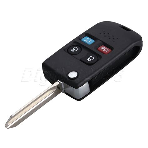 Yetaha 4 Buttons Modified Folding Remote Key Flip Fob Shell Case