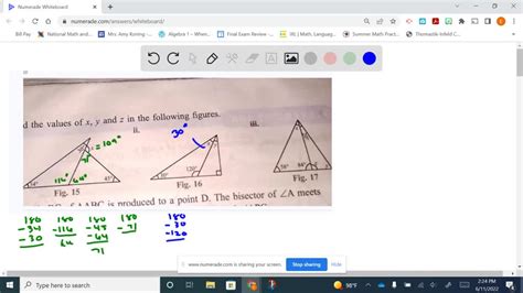 SOLVED In The Following Figure With The Given Data Find The Values Of X Y Z