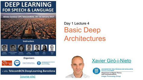 Pdf Basic Deep Architectures D1l4 Deep Learning For Speech And