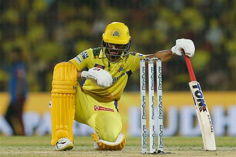 Csk Captain Ruturaj Gaikwad Departs For A Duck Vs Rcb As Rahul Tripathi