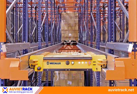 KỆ TỰ ĐỘng Radio Shuttle DÙng Robot LẤy HÀng Au Viet Rack