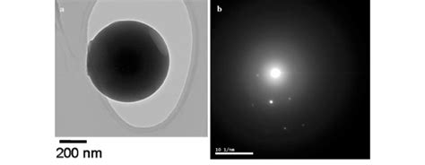 Transmission Electron Microscopy Image Of A Coreshell Nanoparticle