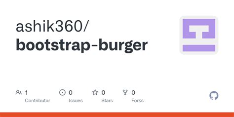 Github Ashik360bootstrap Burger