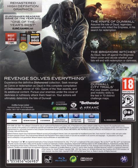 Dishonored The Brigmore Witches Box Shot For PlayStation 3 GameFAQs