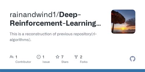 Github Rainandwind1deep Reinforcement Learning Algorithms This Is A Reconstruction Of