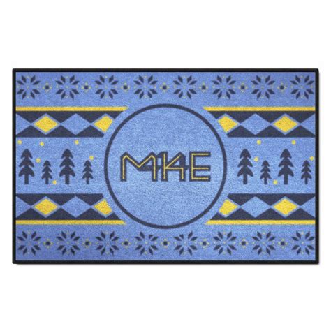 Fanmats Milwaukee Brewers Holiday Sweater Starter Mat Accent Rug 19in