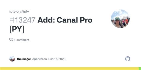 Add Canal Pro PY Issue 13247 Iptv Org Iptv GitHub