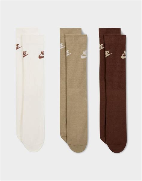 Nike Everyday Essential Crew Unisex Socks Beige Dx5025 904