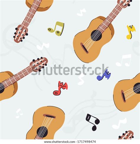 Funny Hand Drawn Vector Seamless Pattern Stock Vector Royalty Free