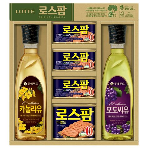롯데햄선물세트 로스팜 식용유세트 혼합선물3호 391 티몬