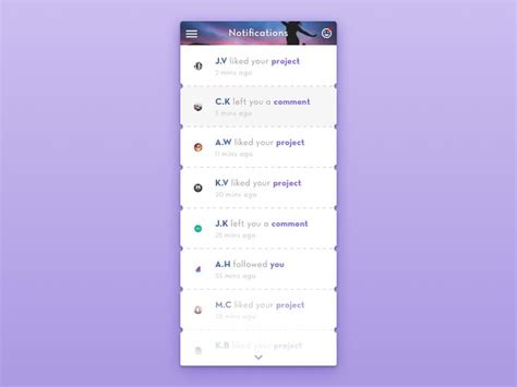 Notifications App Design Inspiration Mobile Inspiration Gui Design