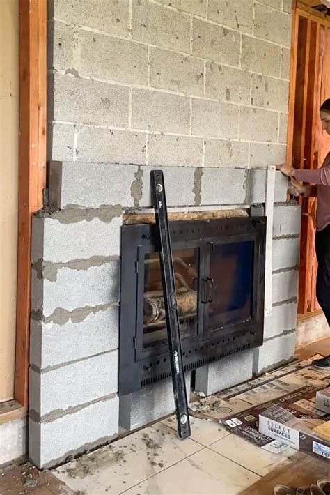 Stunning Diy Stone Fireplace Makeover Crystel Montenegro Home