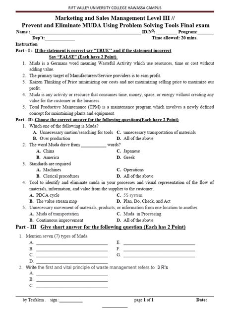 7 prevent and eliminate muda using problem solving tools pdf