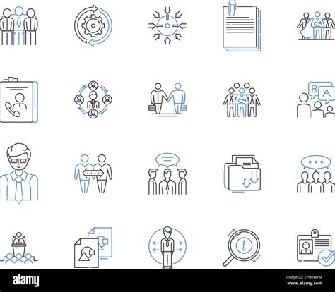 Management Brainstorming Outline Icons Collection Brainstorming
