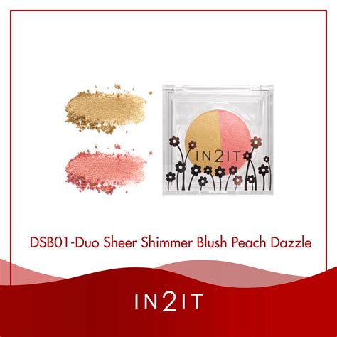 In2it Duo Sheer Shimmer Makeup Blush Spf30 Pa 01 Dsb Shopee