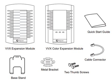 Poly Vvx Color Expansion Module User Manual Manuals Clip