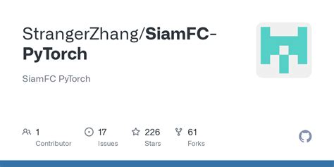 Github Strangerzhang Siamfc Pytorch Siamfc Pytorch