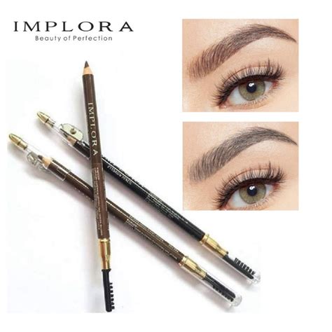 Jual Pensil Alis IMPLORA Eyebrow Pencil 2 In 1 Lengkap Dengan Sikat Dan