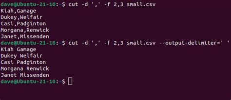 Comment Utiliser La Commande Linux Cut Azur Plus