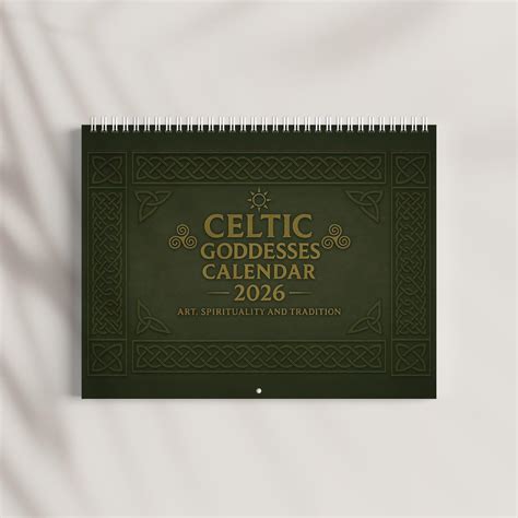 2026 Celtic Goddesses Calendar 2026 Yearly Wall Calendar Full Year