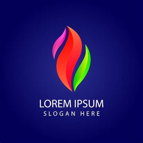 Premium Vector A Colorful Abstract Flame Vector Design