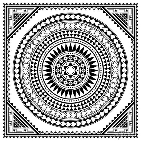 Hawaiian Tribal Clip Art Black And White