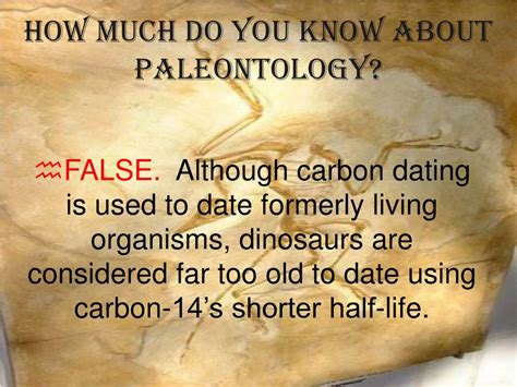 Ppt How Much Do You Know About Paleontology Powerpoint Presentation