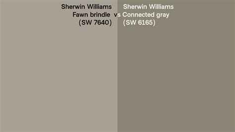 Sherwin Williams Fawn Brindle Vs Connected Gray Side By Side Comparison